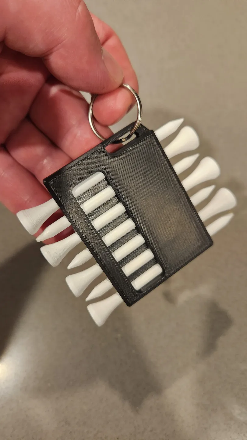 Golf tee holder tag keychain by ItsNotMetric MakerWorld: Download Free ...