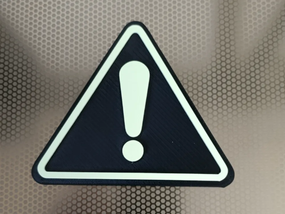 3D Danger Warning Sign - Free 3D Print Model - MakerWorld