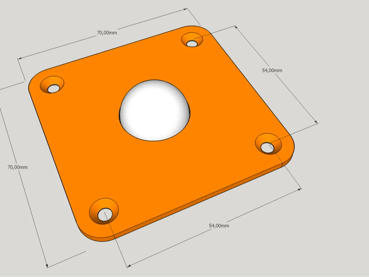 PIR Sensor (RCW-0506 / HC-SR501) Flush Mount Frame v2 - Free 3D Print ...