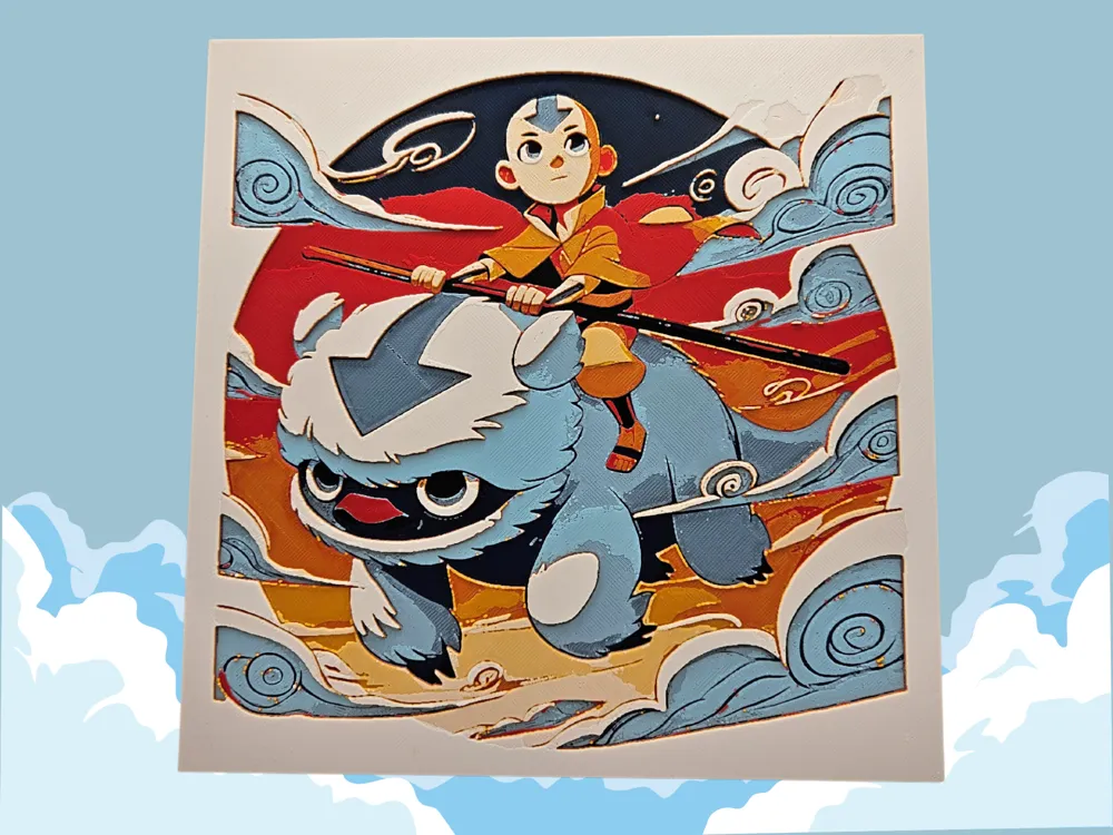 Aang and Appa - Avatar The Last Airbender by BusyKikiBee MakerWorld ...