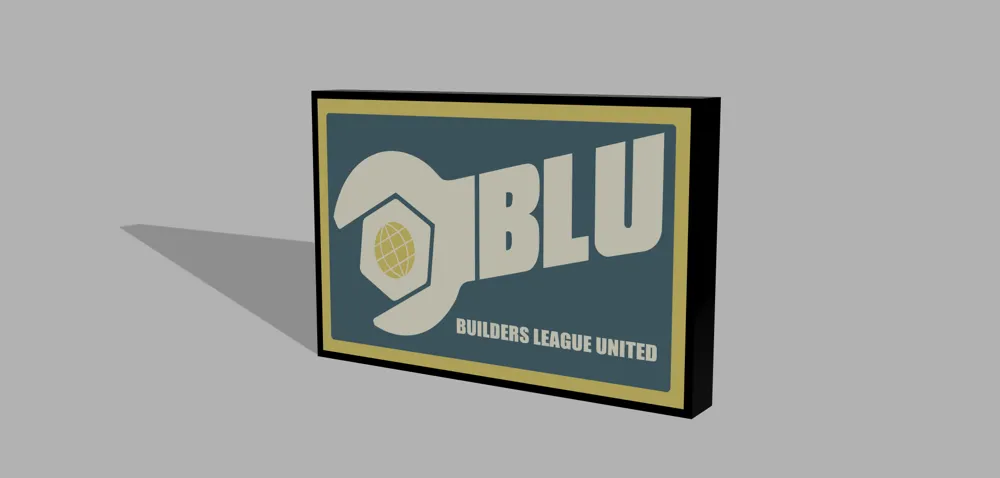 Team Fortress 2 - Blu Sign Lightbox by user_113265129 - MakerWorld