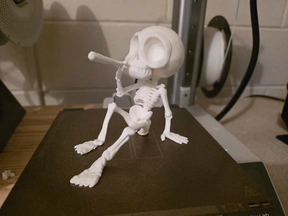 "Chill" Skeleton - Chilled Out - Free 3D Print Model - MakerWorld