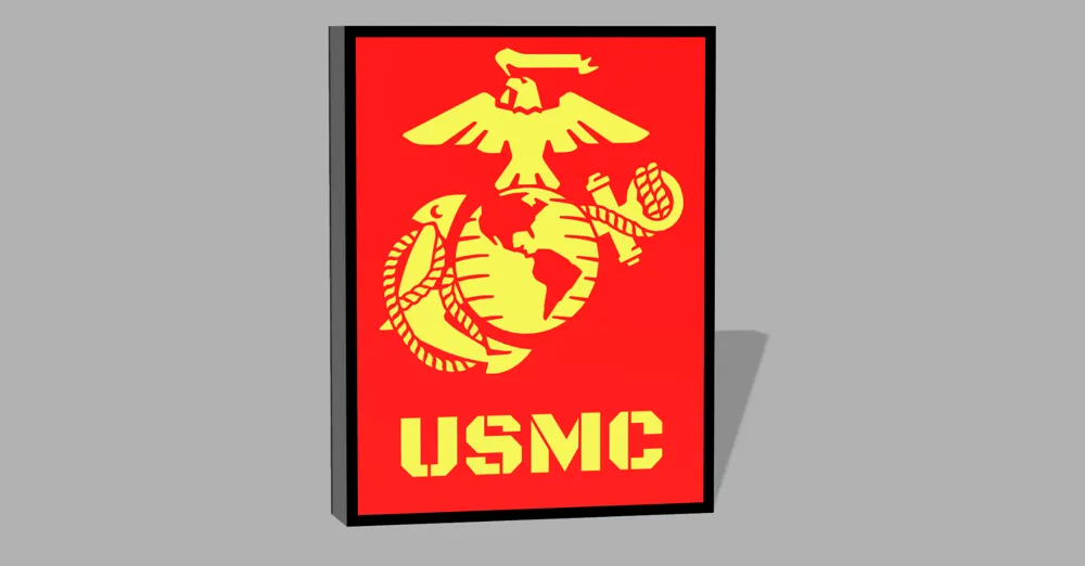 USMC Lightbox by Nefarious - MakerWorld