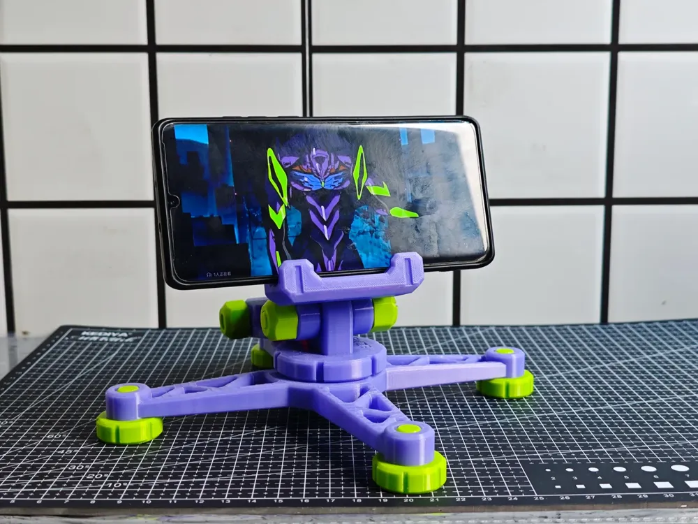 EVA Style Five-Axis Phone Holder by YEZAO MakerWorld: Download Free 3D Models