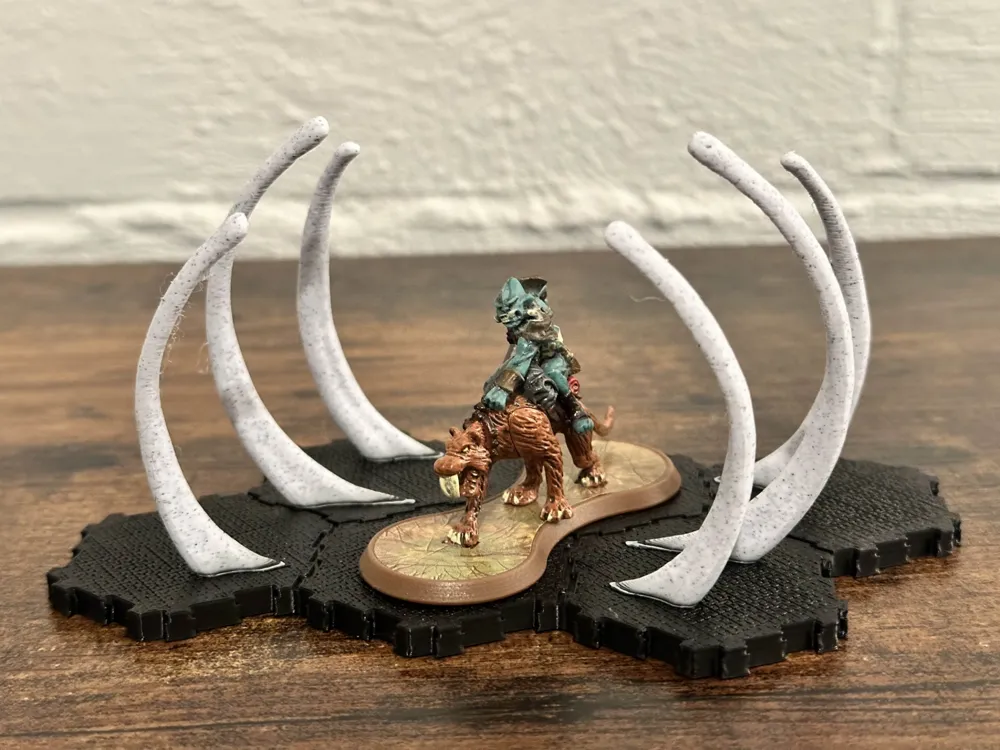 Heroscape Custom Terrain - Giant Skeleton Tar Pit Remixed by Trailhead ...