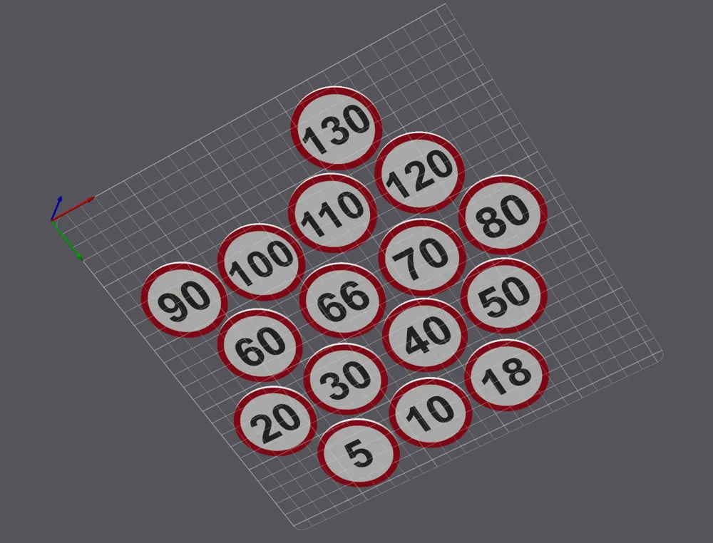 Speed limit signs by Lantern118 MakerWorld: Download Free 3D Models