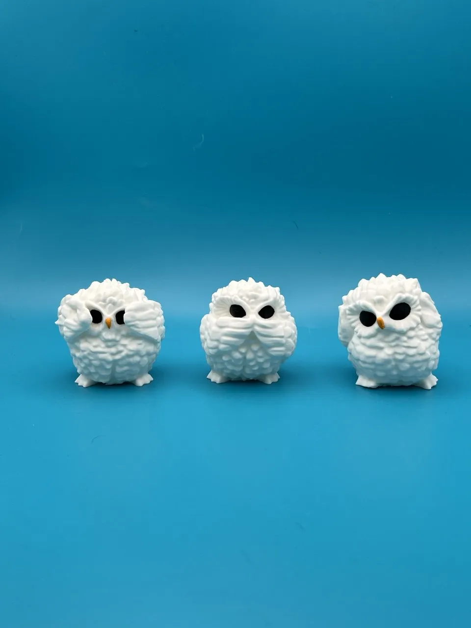 Owls See No Evil, Speak No Evil, Hear No Evil - Free 3D Print Model ...