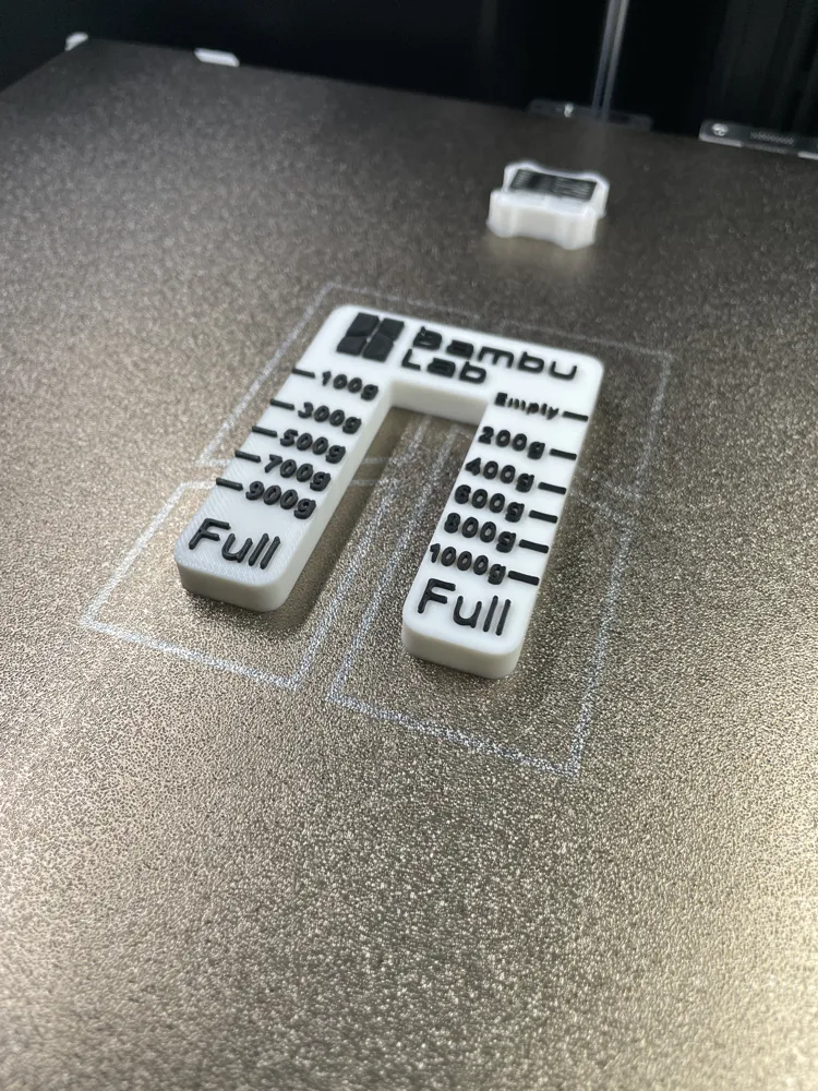 Filament Measure stick, easy to read Outside lines - Free 3D Print ...