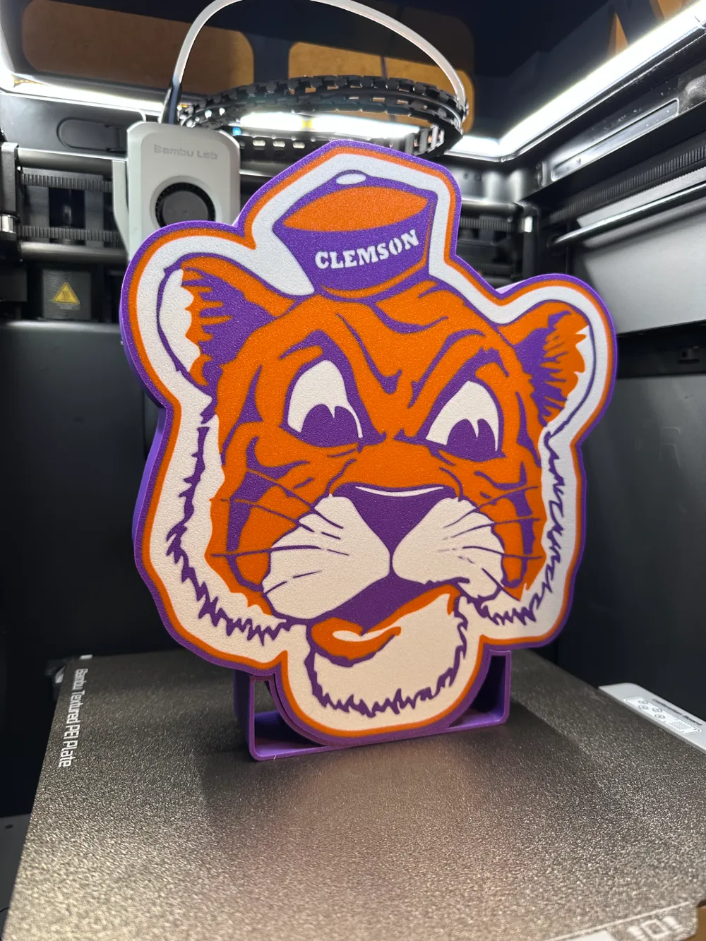 Throwback Clemson Tigers Light Box by illuminat3D - MakerWorld