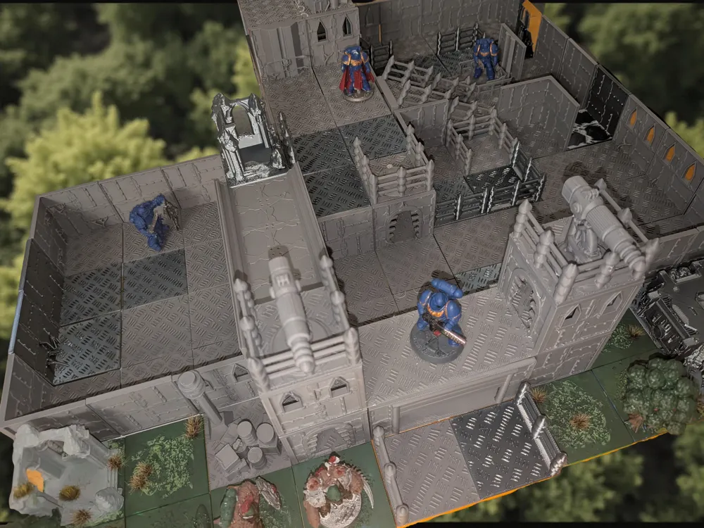 Modular wargaming 3D terrain set - Free 3D Print Model - MakerWorld