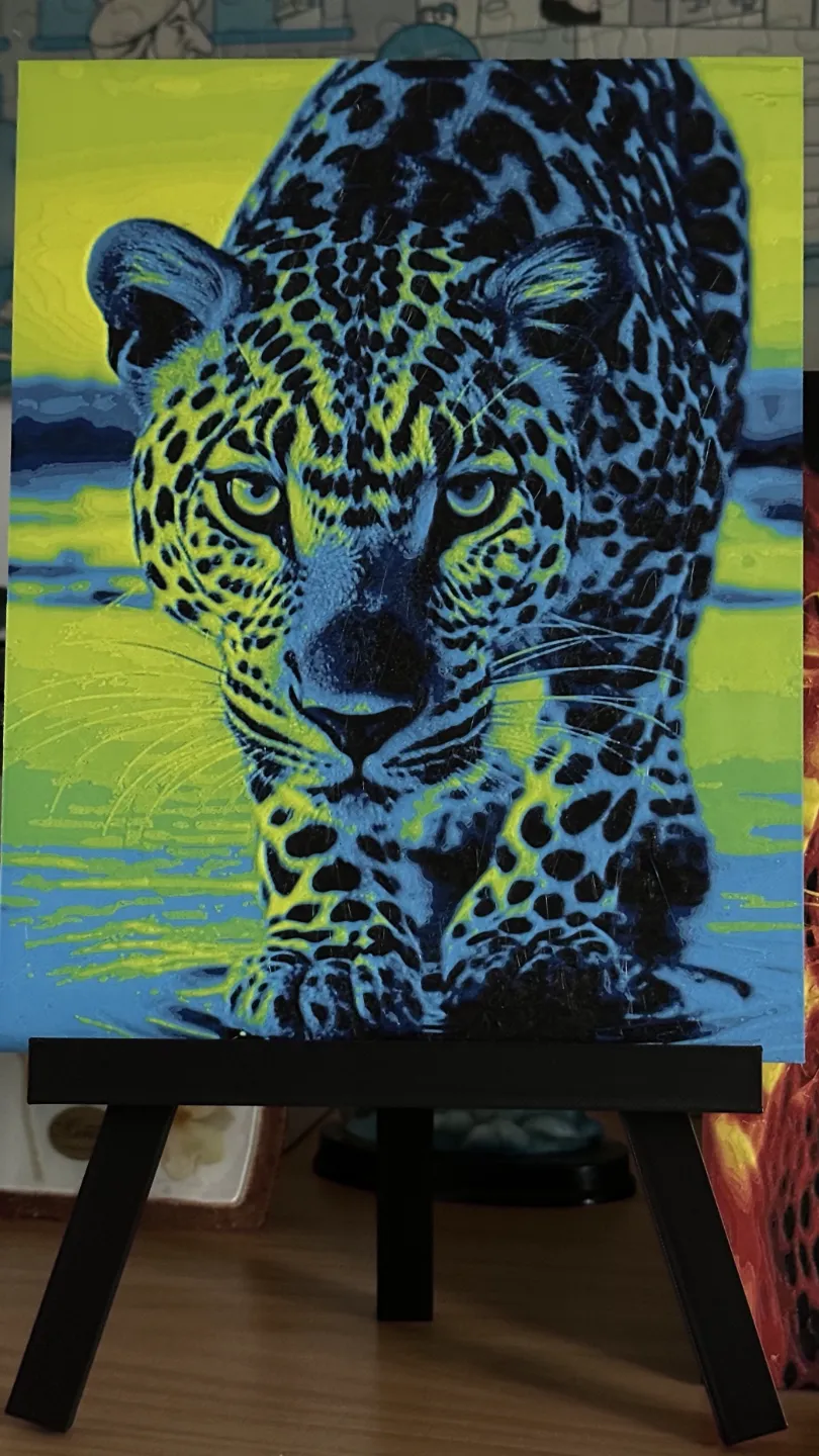 Leopard HueForge blu yellow 182x230 by enricoRE - MakerWorld