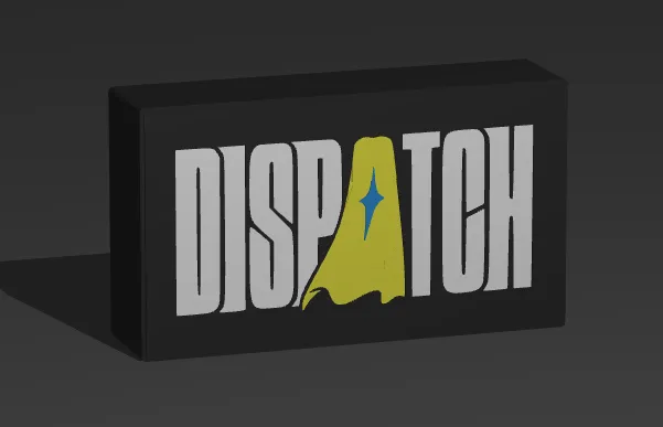 Dispatch Game Logo Lightbox - Free 3D Print Model - MakerWorld