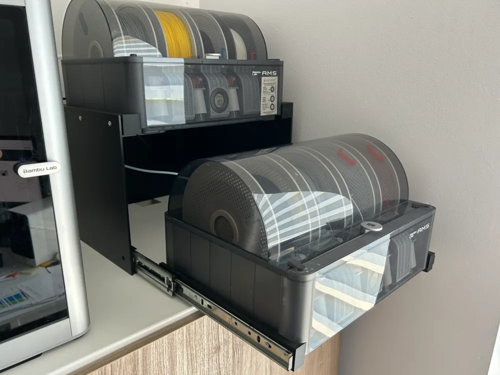 AMS Stack drawer Guide rails by ErikMakerWorld: Download Free 3D Models