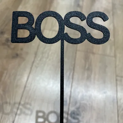 BOSS Cake Topper by Bux - MakerWorld