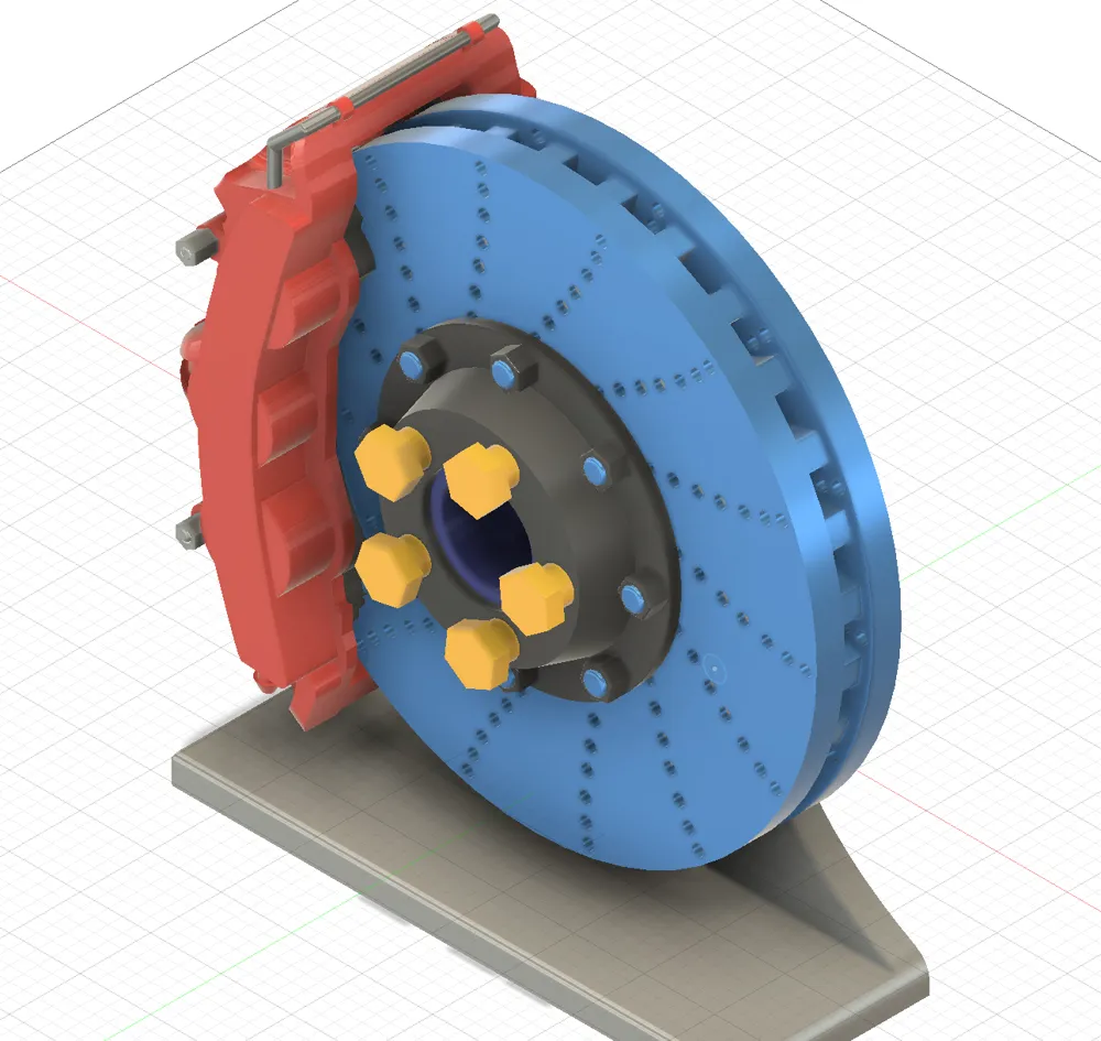 Disc brake with LED lights - Free 3D Print Model - MakerWorld