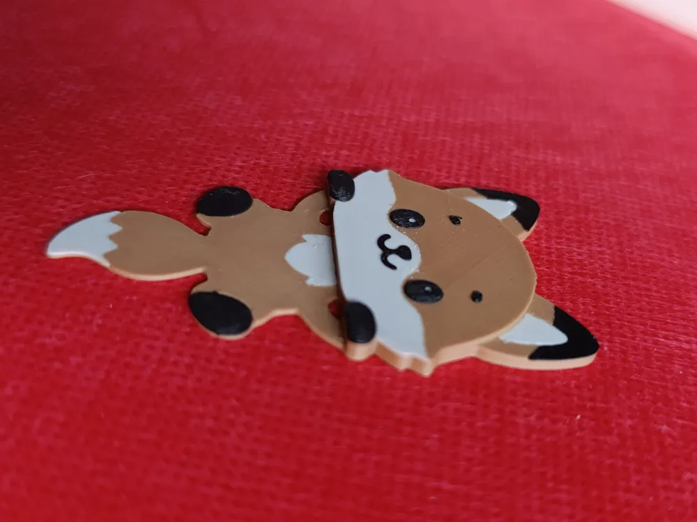 Bookmark cute fox by Rossy MakerWorld: Download Free 3D Models