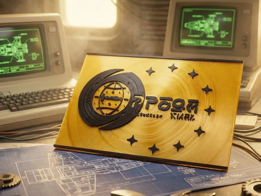 Wuthering Waves Deep Space Union Logo Morale Patch & Fridge Magnet Two ...