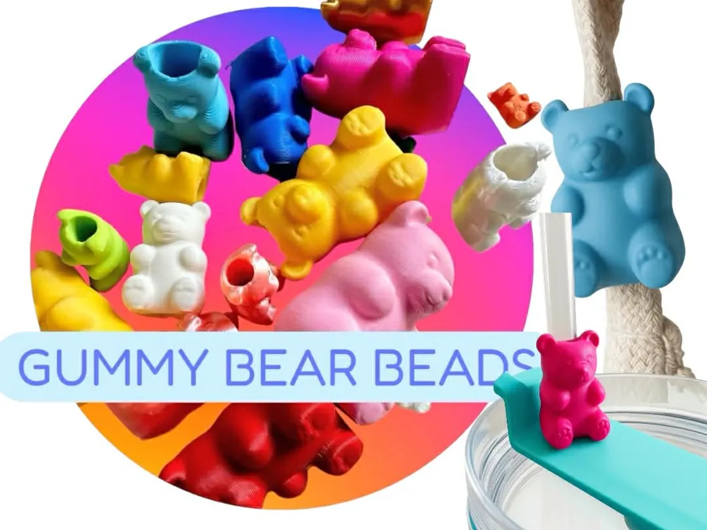 Gummy Bear Beads - Free 3D Print Model - MakerWorld