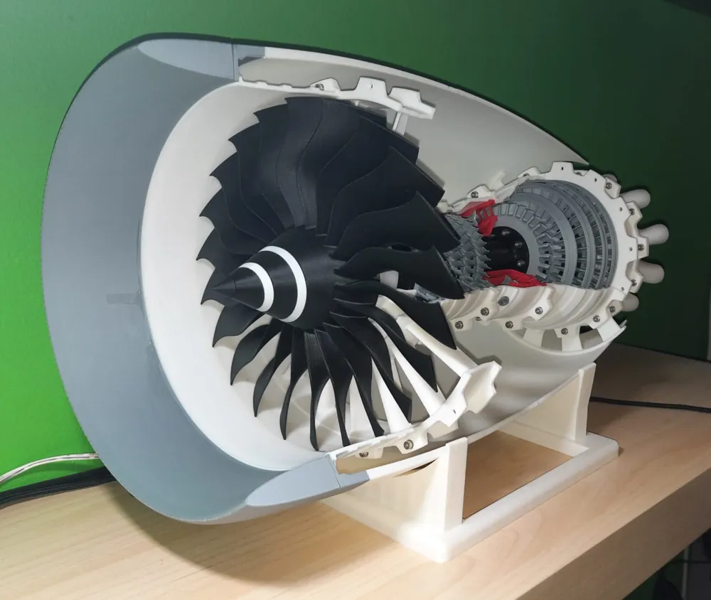 Stand for jet engine with nacelle by Mr_M MakerWorld: Download Free 3D ...