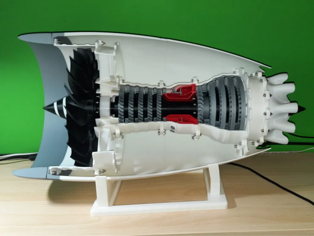 Stand for jet engine with nacelle by Mr_M MakerWorld: Download Free 3D ...