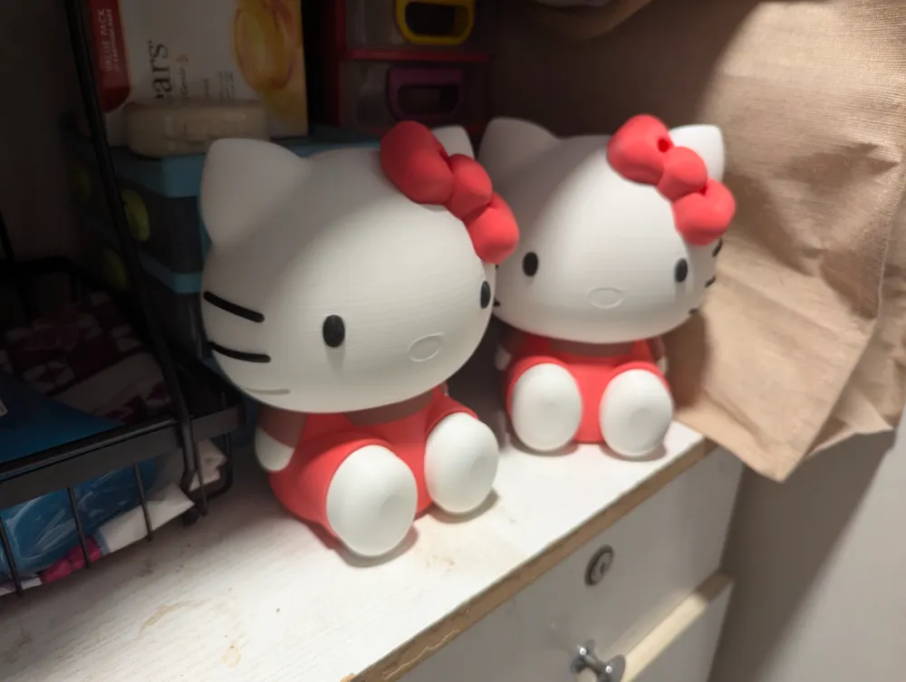 Hello Kitty Piggy Bank - Free 3D Print Model - MakerWorld