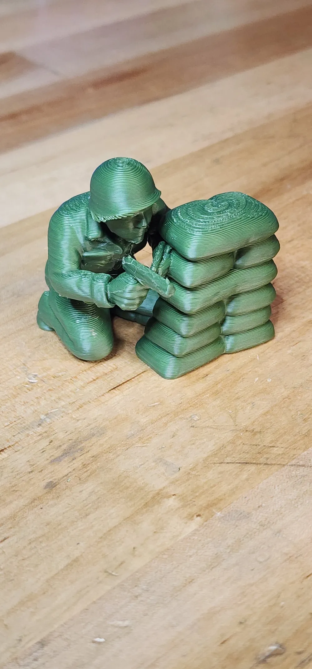 Crouching Green Toy Soldier w/gun Mini Army Man by Florida Features ...