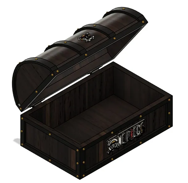 One Piece Treasure Chest - Free 3D Print Model - MakerWorld