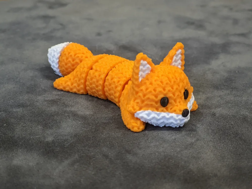 Knitted Articulated Fox by Smoggy3D MakerWorld: Download Free 3D Models