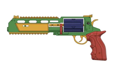 Resident Evil Requiem Revolver - Free 3D Print Model - MakerWorld