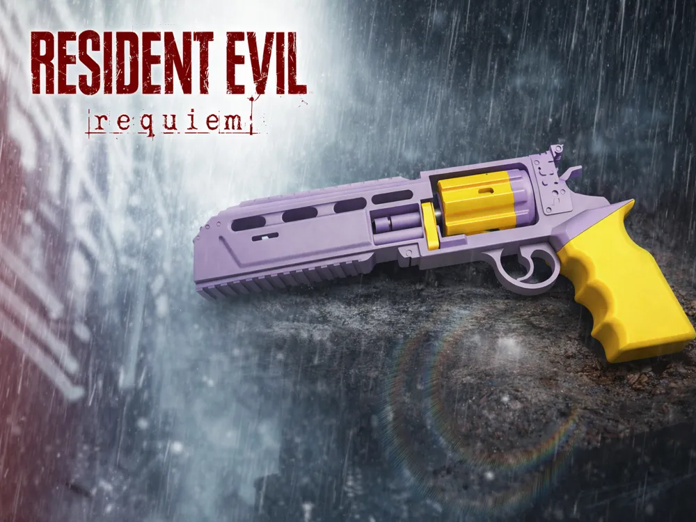 Resident Evil Requiem Revolver - Free 3D Print Model - MakerWorld