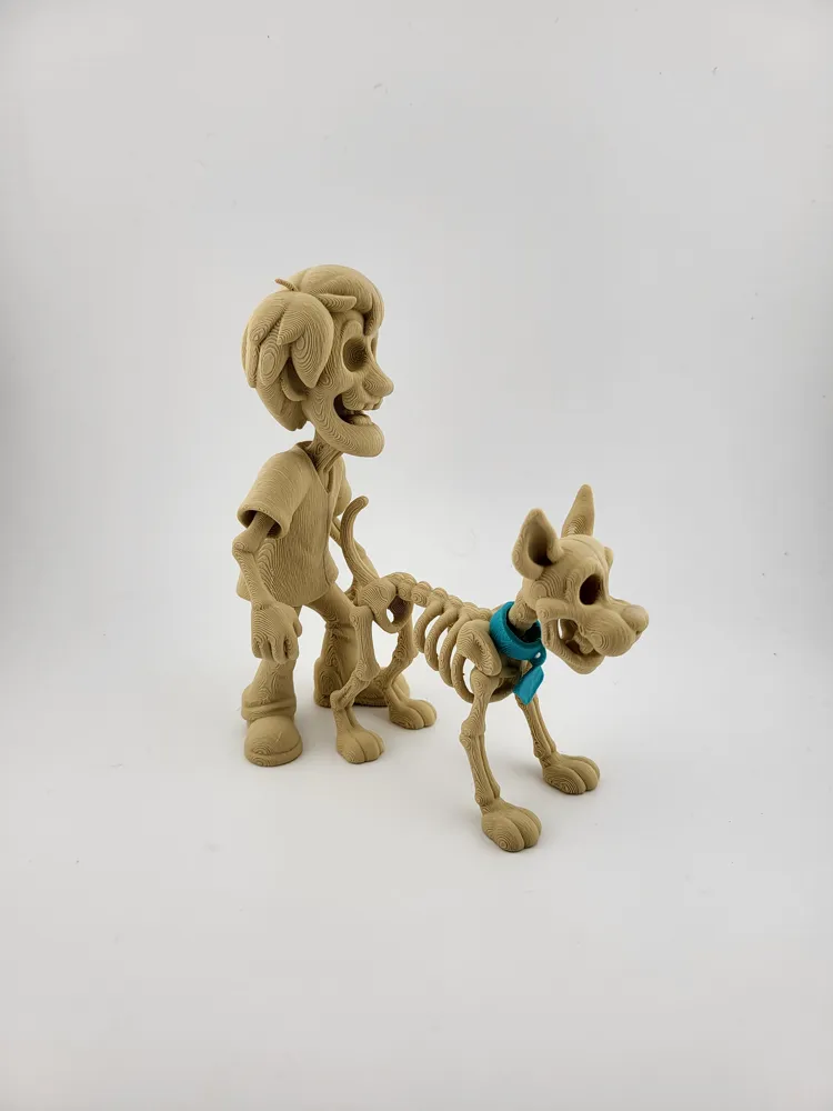 Scooby-Doo and Shaggy Skeleton Duo - Free 3D Print Model - MakerWorld