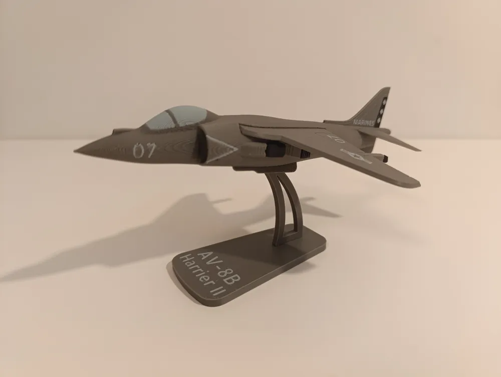 AV-8B Harrier II Plane Kit Card - Free 3D Print Model - MakerWorld