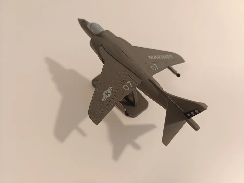 AV-8B Harrier II Plane Kit Card - Free 3D Print Model - MakerWorld