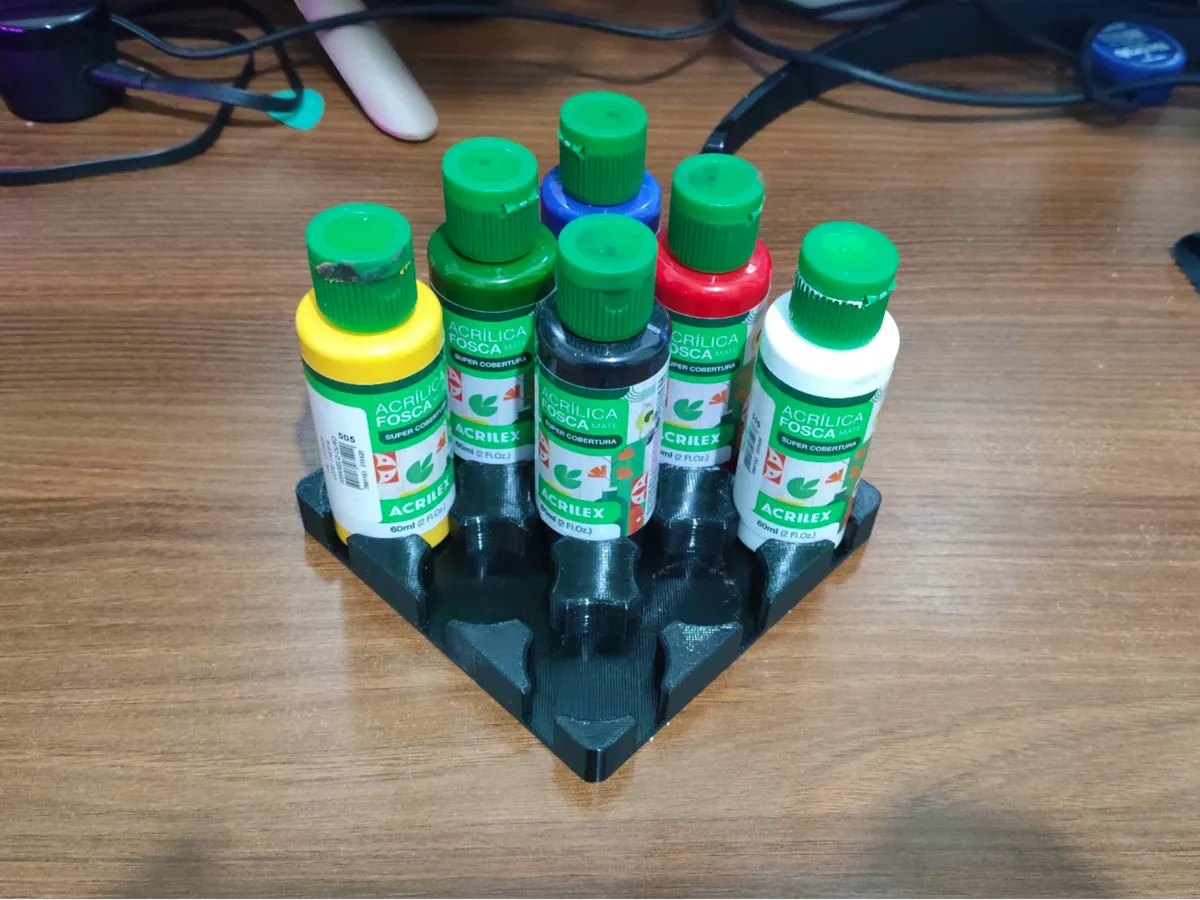 Acrilex 60ml Paint Holder - Free 3D Print Model - MakerWorld