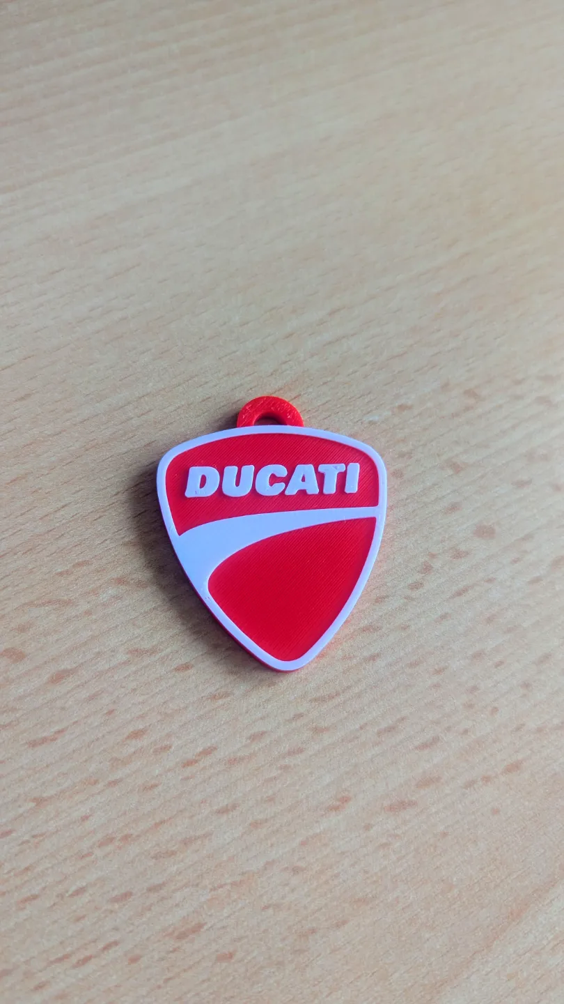 Ducati logo keychain by Dava - MakerWorld