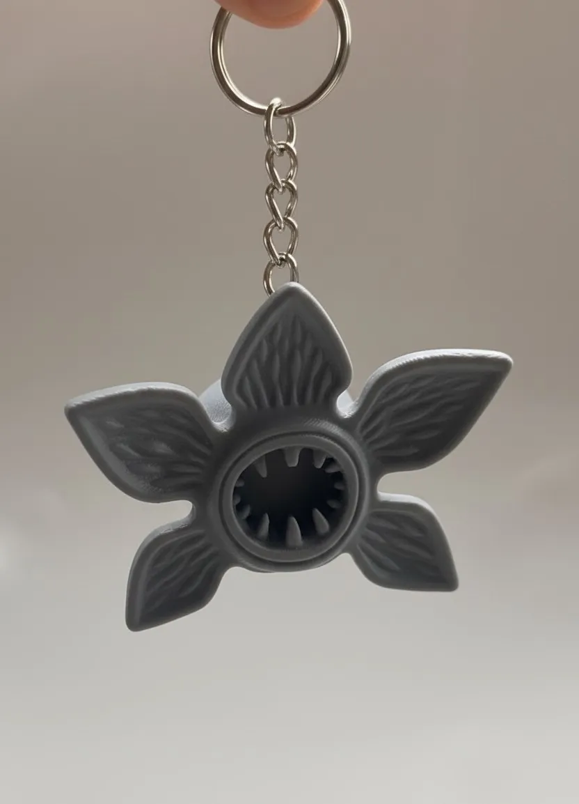 Stranger Things Demogorgon Head Keychain - Free 3D Print Model - MakerWorld