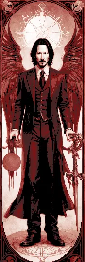 Major Arcane Tarot Card Judgement - Fan Art of Keanu Reeves as a Set of ...