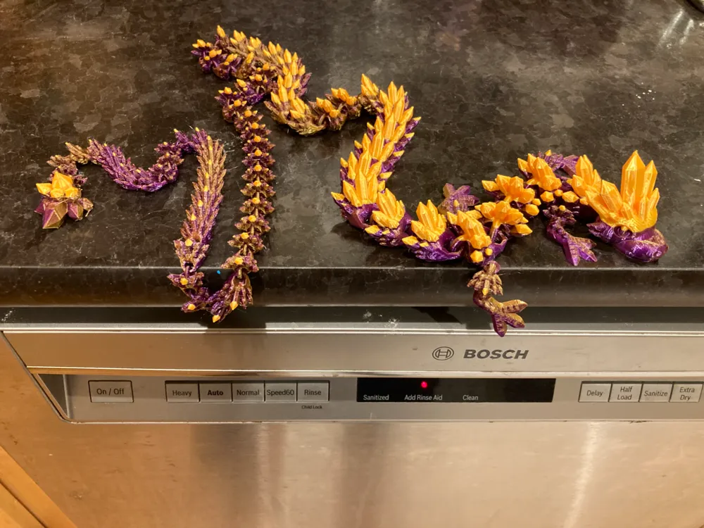 41" XL cute crystal dragon X-Flex X-Strength by BlueRiverMountain3D ...