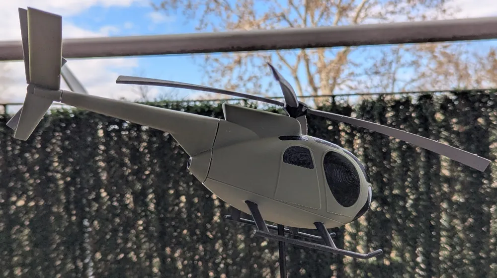 OH-6 Cayuse Helicopter "LOACH" - Free 3D Print Model - MakerWorld
