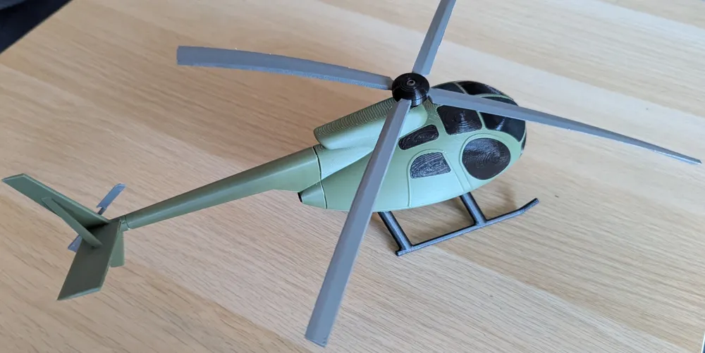 OH-6 Cayuse Helicopter "LOACH" - Free 3D Print Model - MakerWorld