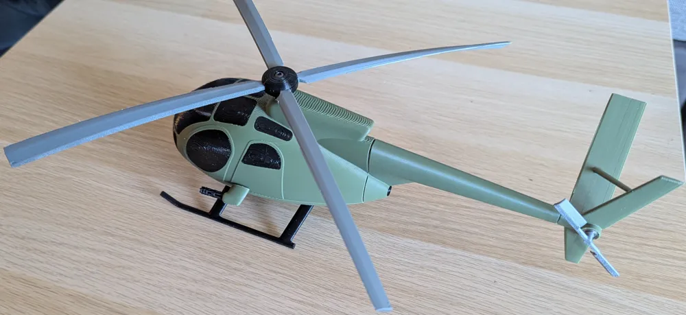 OH-6 Cayuse Helicopter "LOACH" - Free 3D Print Model - MakerWorld