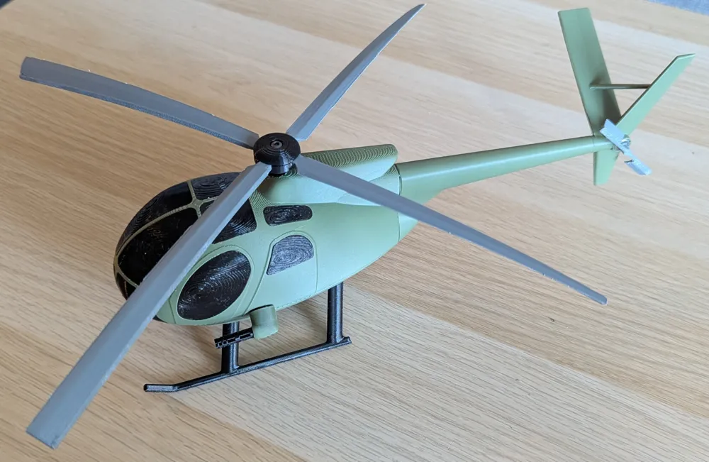 OH-6 Cayuse Helicopter "LOACH" - Free 3D Print Model - MakerWorld