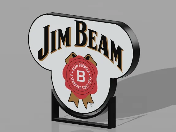 JIM BEAM LIGHTBOX - Free 3D Print Model - MakerWorld