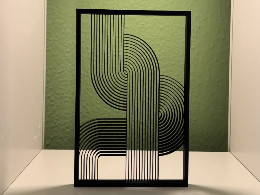 Boho Wall Line Art - Free 3D Print Model - MakerWorld