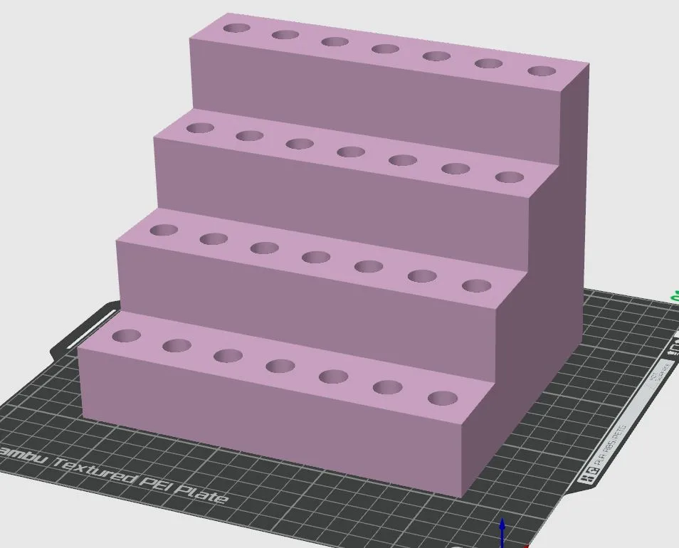 Stair Step Pen Display - Free 3D Print Model - MakerWorld