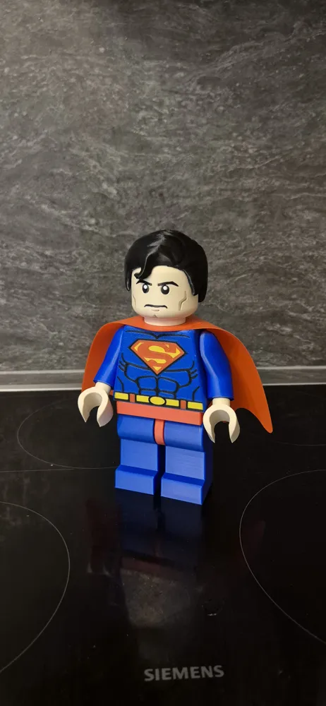 Brick Man Super Man 500% - Free 3D Print Model - MakerWorld