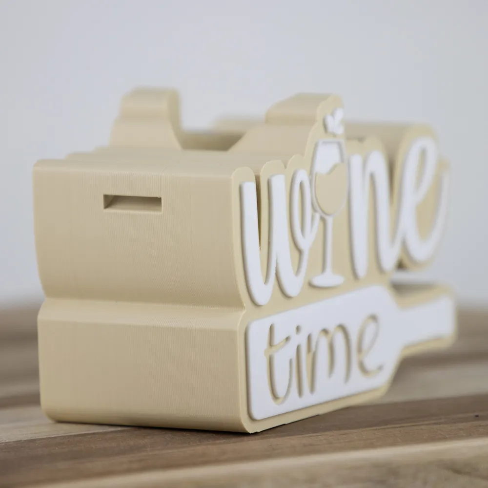 "Wine Time" Topper de Garrafa / Presente em Dinheiro - Modelo gratuito ...