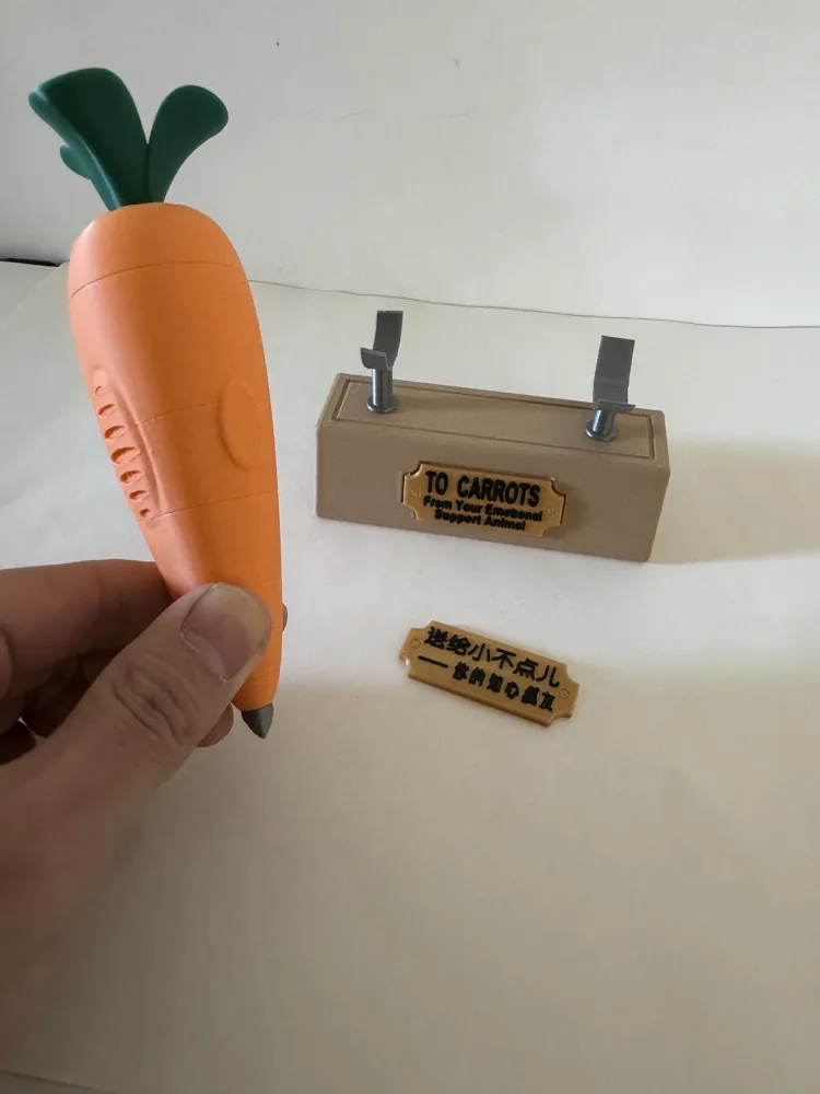 Zootopia carrot recording pen (with storage box version) - Free 3D ...