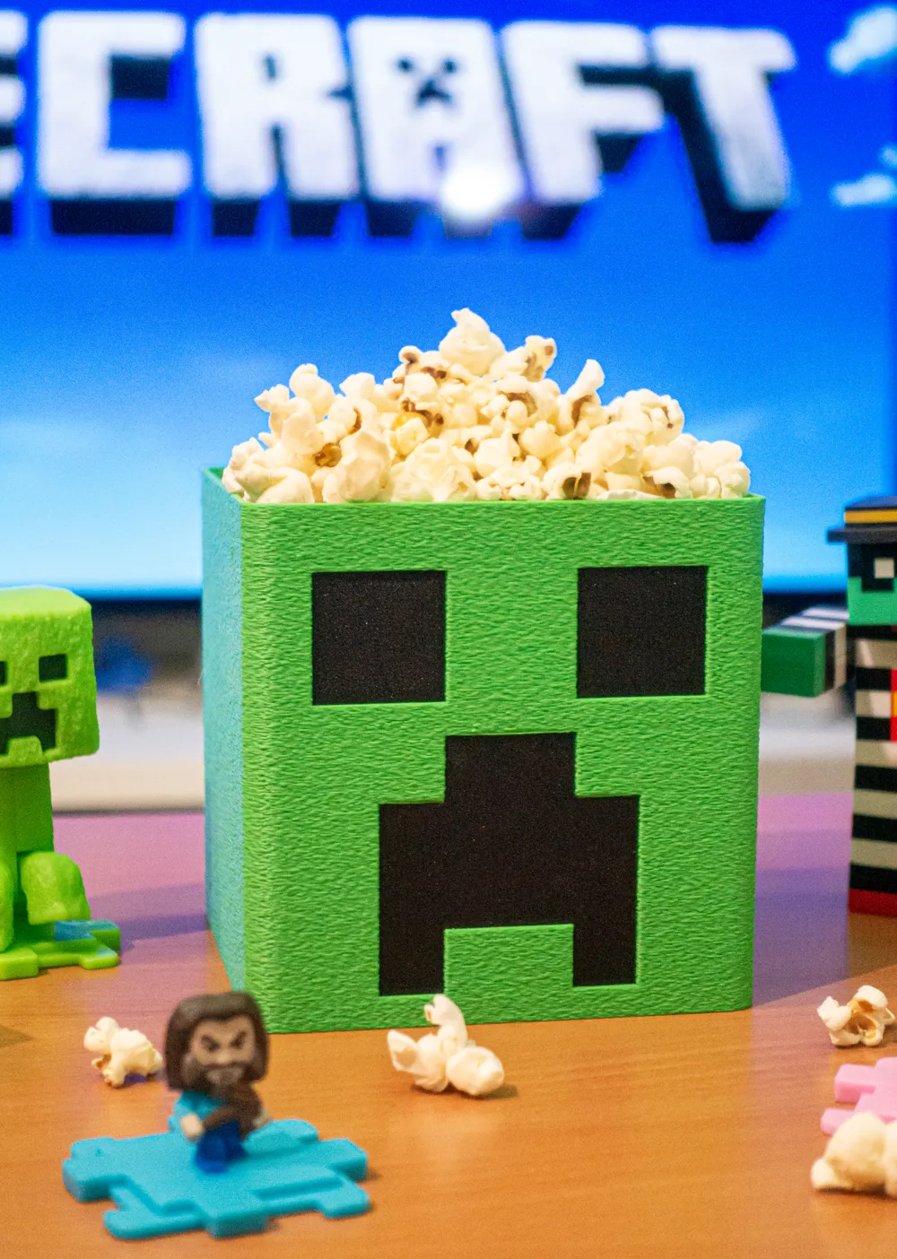 Minecraft CREEPER Popcorn Bucket by Astro Factory MakerWorld: Download ...