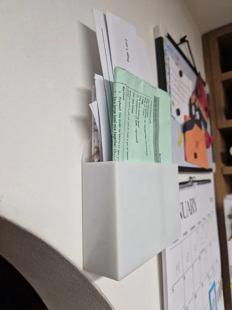 wall organizer, hanging box for notes - Free 3D Print Model - MakerWorld